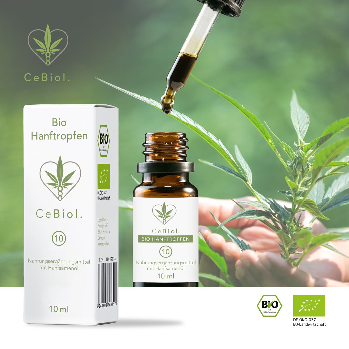 10% Bio CBD Öl - 10ml | CEB1010